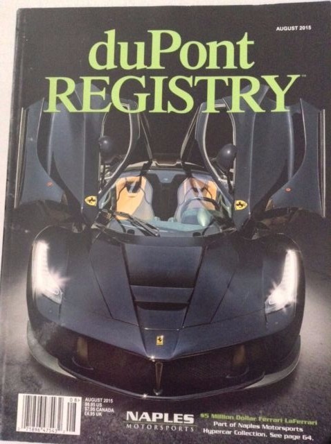 duPont Registry Magazine Ferrari LaFerrari Naples August 2015 ...