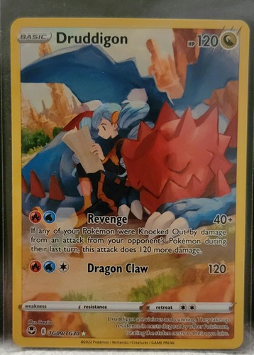 Pokémon TCG Card Druddigon TG09/TG30 SWSH: Silver Tempest Trainer ...
