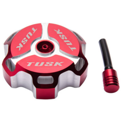 Tusk Billet Aluminum Gas Cap Red Machined | eBay