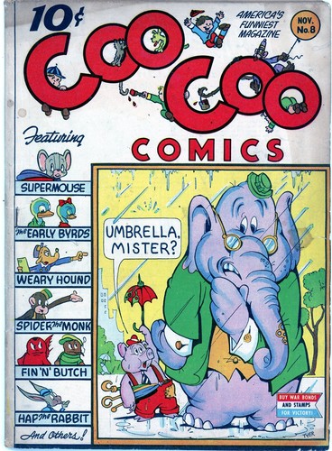 Coo Coo Comics #8 GOLDEN AGE COMIC BOOK Super Mouse Early Birds Weary ...