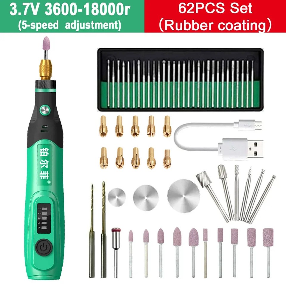4.2V Cordless Electric Drill Engraving Machine Rechargeable Tool Micro ...
