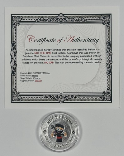 XRP ARMY COIN .999 1 OZ SILVER LOADED WITH 100 XRP LIMITED TO 5000 ...