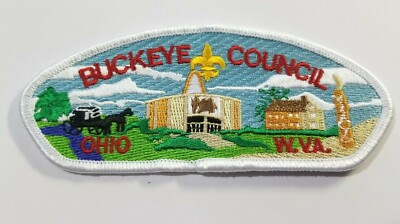 BSA Boy Scouts Shoulder Patch Buckeye Council Football Hall of Fame OH ...