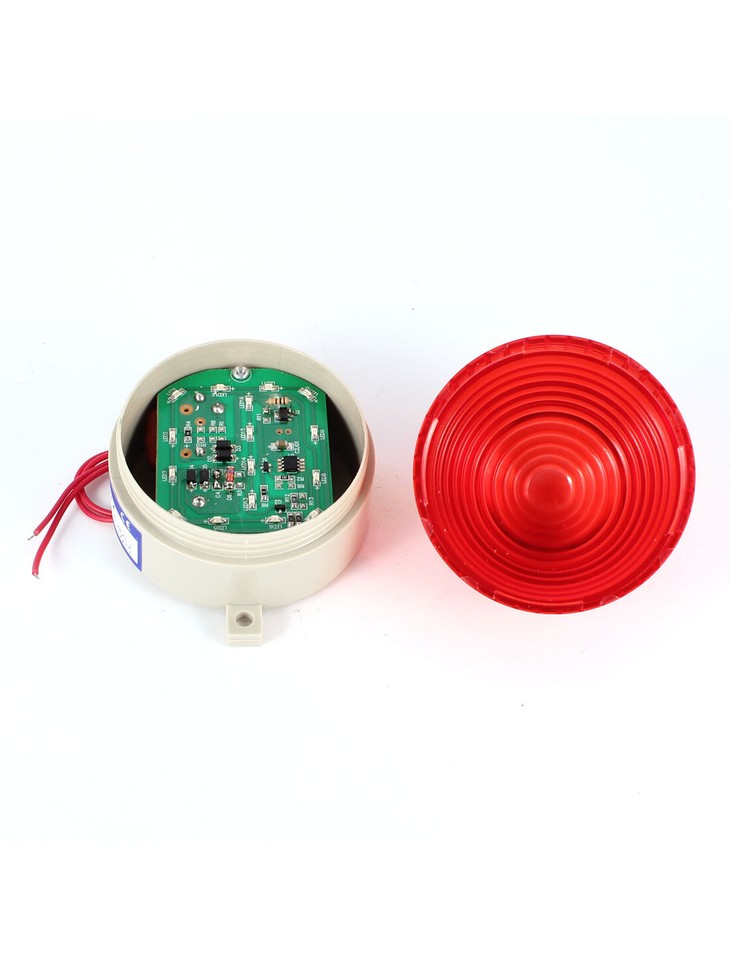 Industrial AC 110V Red LED Blinking Warning Light Bulb Signal Tower ...