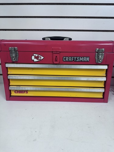 CRAFTSMAN Portable 3-Drawer Red Steel Lockable Tool Box Kc Kansas City ...