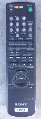 SONY RMT-D117A DVD PLAYER REMOTE CONTROL, DVP-S56, DVP-S560D, DVP-560D ...