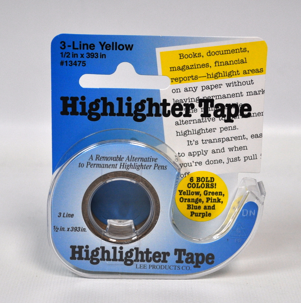 Removable Highlighter Tape Yellow | eBay