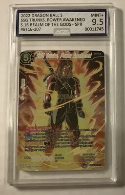 2022 Dragon Ball S Realm Of Gods SSG Trunks Power Awakened BT16-107 SPR ...