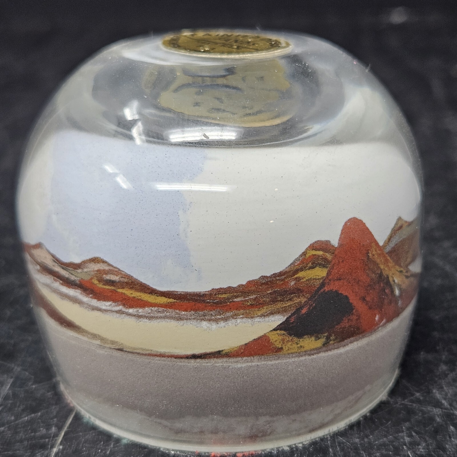 Painted Desert Sand Paperweight Hand Painted By An Arizona Artist 2 1/2 ...