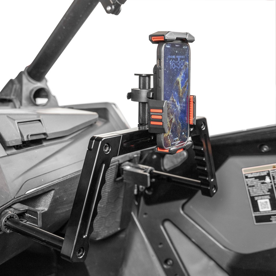 Electronic Phone Device Holder w/Grab Bar For Polaris RZR PRO XP/TURBO ...