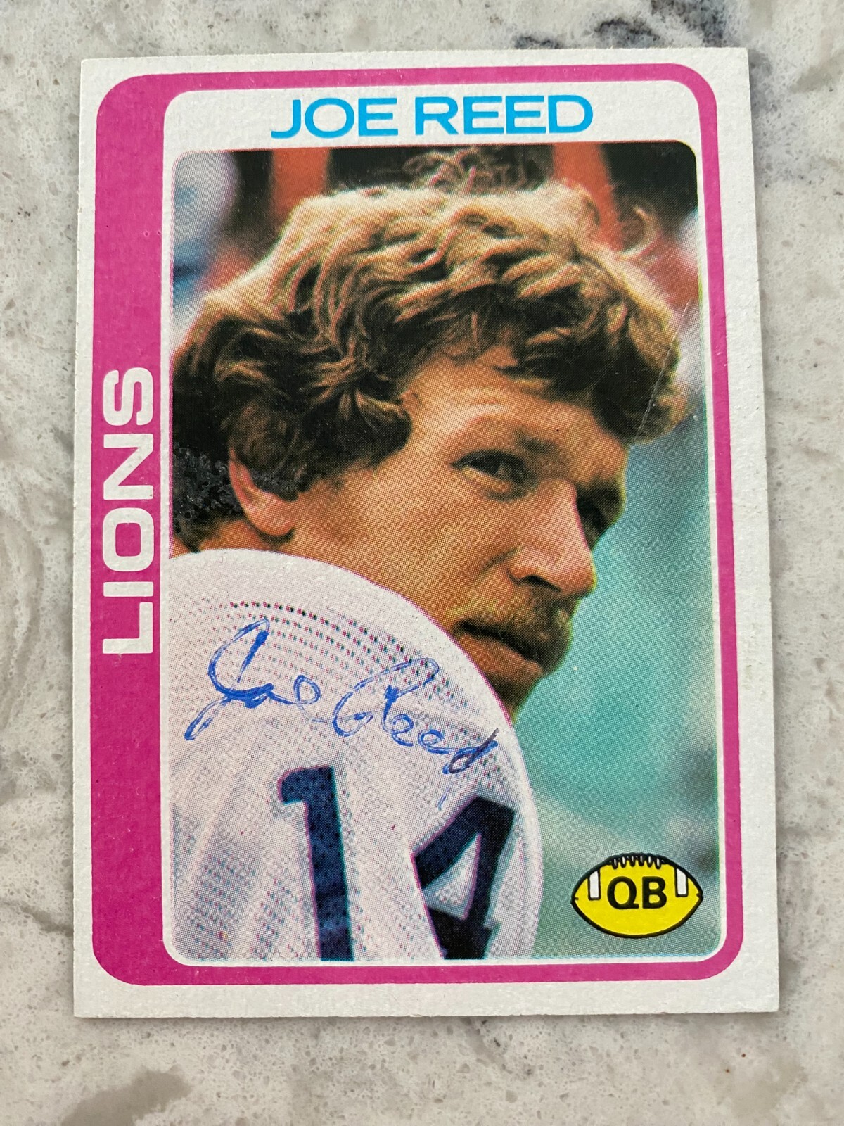 Joe Reed Signed DETROIT LIONS Card 1978 Topps | eBay