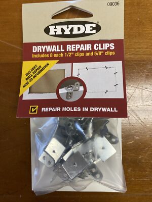 HYDE #09036 DRYWALL REPAIR CLIPS New sealed | eBay