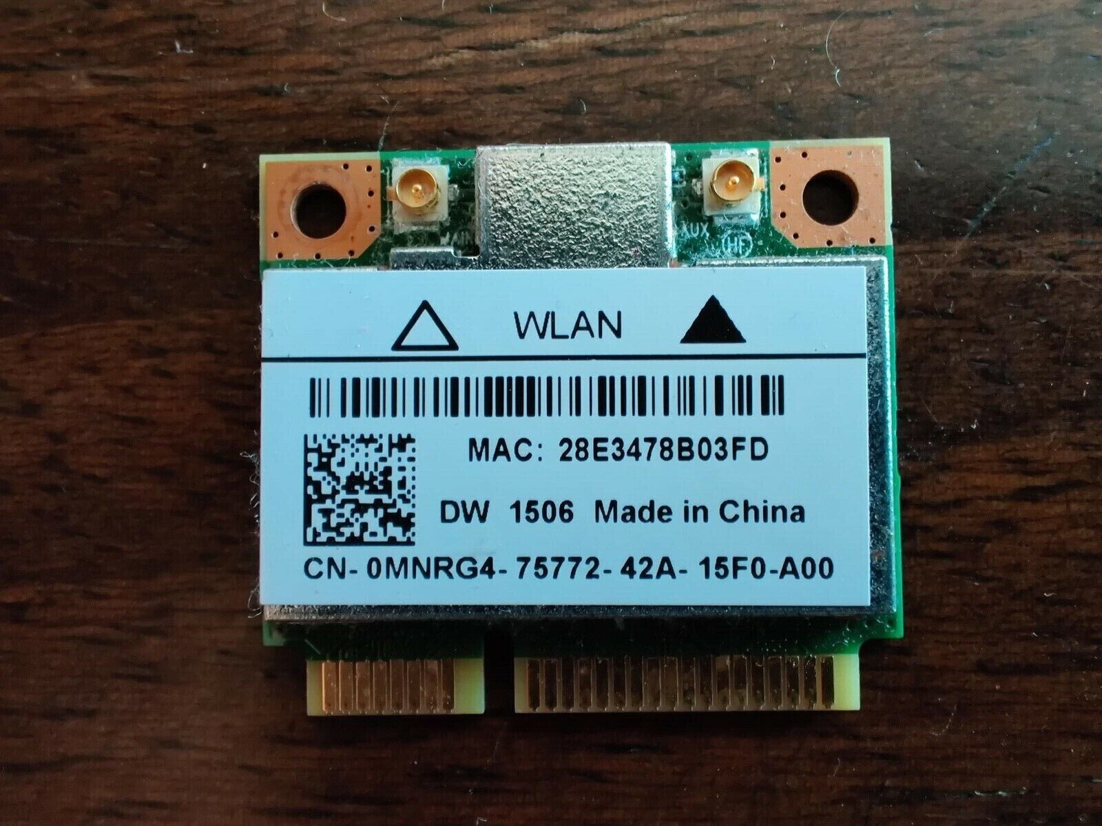 Genuine Dell Wireless MNRG4 1506 DW1506 802.11b/g/n PCIe Half AR5B125 ...