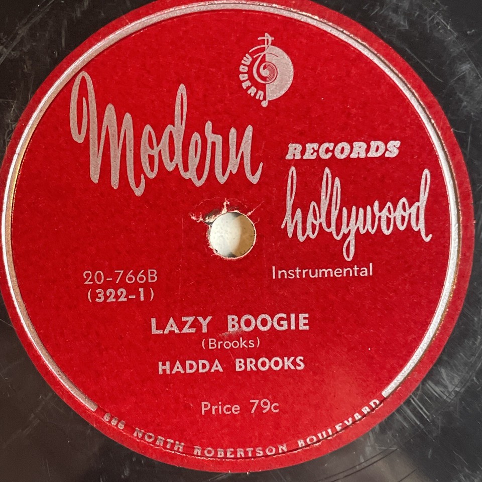 10" 78 RPM-Hadda Brooks-Lazy Boogie/Can You Look Me In the Eyes and Say ...