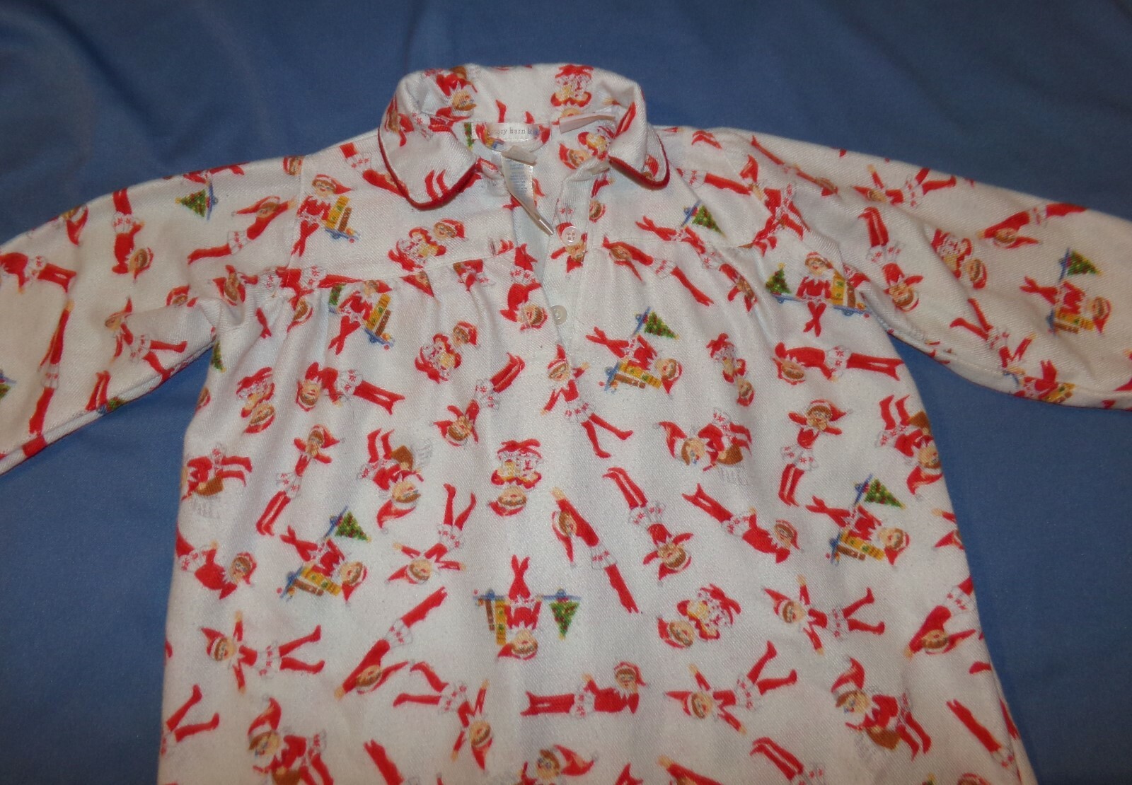 Pottery Barn Kids 3T Girls Elf On the Shelf Christmas Nightgown PJs ...