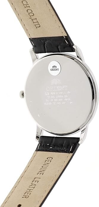 Orient Men's 'Capital Version 2' Quartz Classic Leather Dress Watch ...