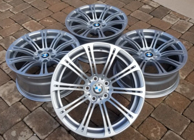 BMW E93 M3 OEM Forged Staggered 19x9.5/8.5 Style 220 Silver RESTORED ...
