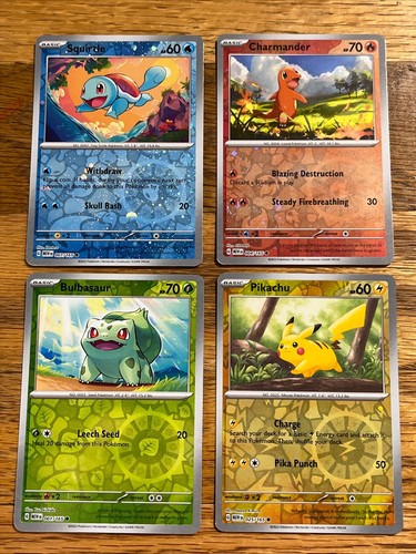 Costco 151 Mini Tin Promo Cards - 4× Cosmo Reverse Holo Card Set ...