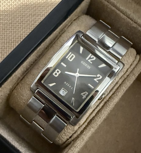 GUESS Quartz All Stainless Steel Japan Movt Men’s Watch | eBay