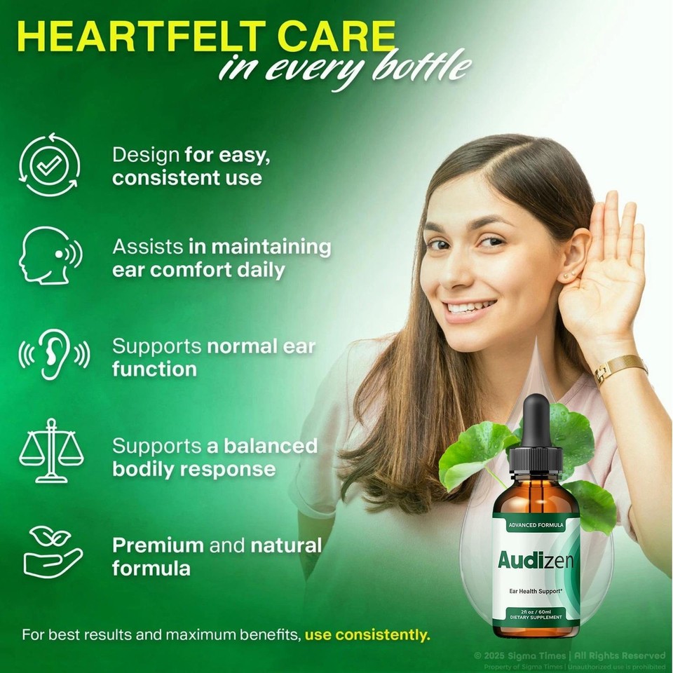 Audizen Drops - Advanced Ear Health and Hearing Support Formula - 2 ...