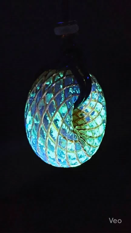 Golden Ratio Torus "Aurum Visio" Vortex Energy Coil Pendant. Blueberry ...