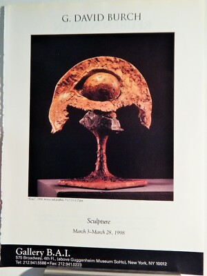 G DAVID BURCH ART PIECE VTG ORIG 1998-3 ADVERTISEMENT | eBay