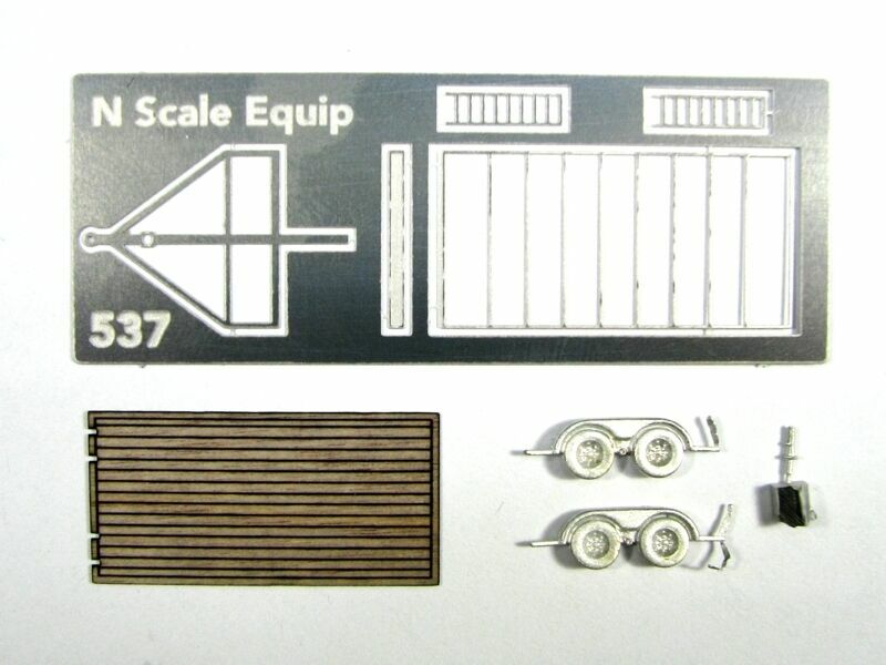 Showcase Miniatures N Scale 8' X 16' Equipment Trailer Kit #537 | eBay
