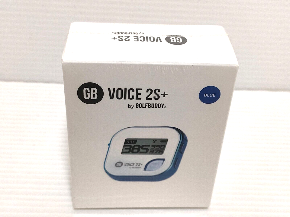 GolfBuddy Voice 2S+ Talking GPS Golf Rangefinder Navigation Blue White ...