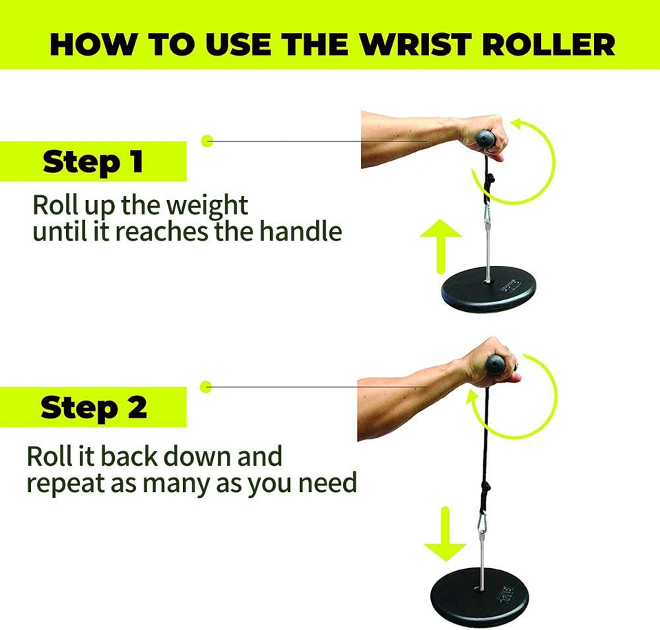Wrist and Forearm Blaster, Muscle Strength Wrist Roller & Forearm ...