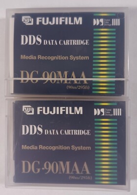 Lot of 2 Fuji DAT Digital Audio Tape 90m 180 Minutes Cassettes Used ...