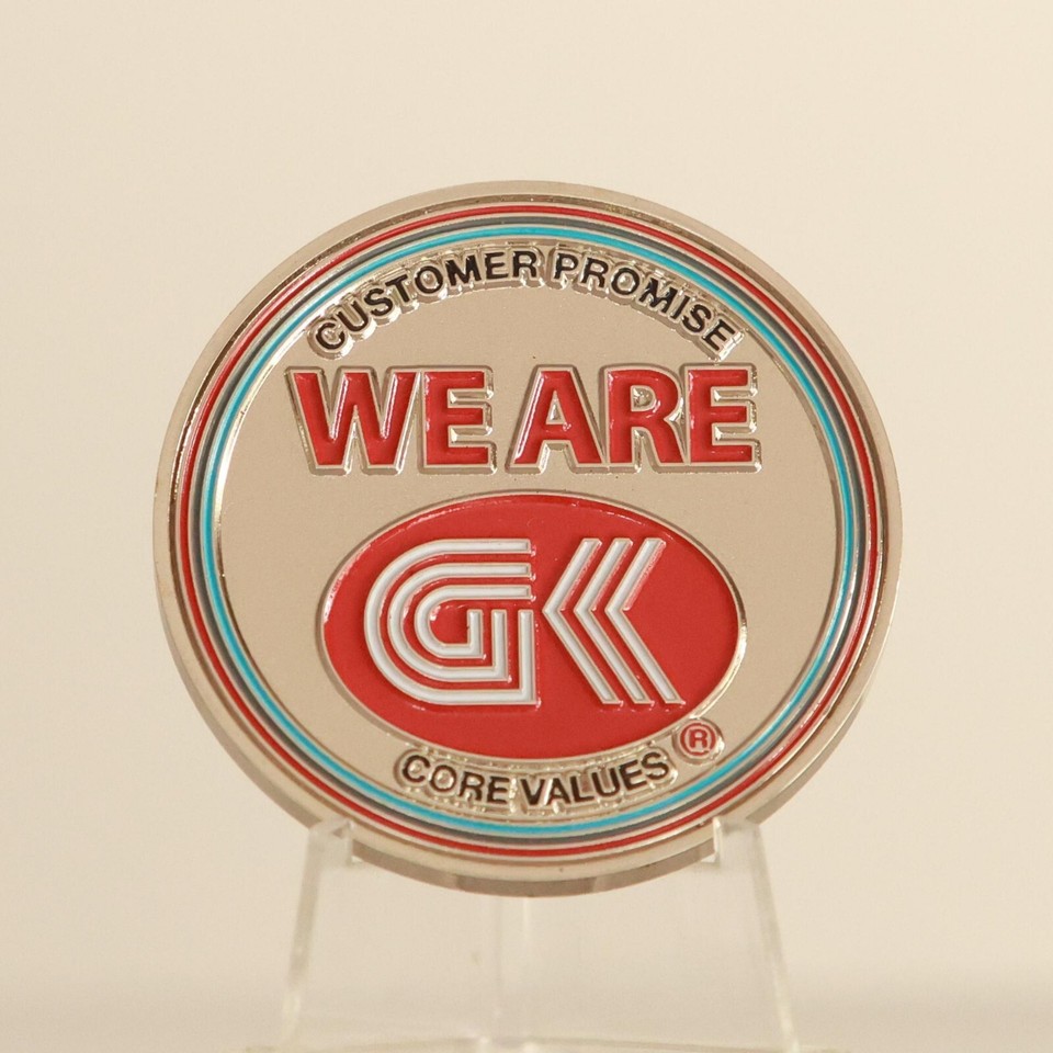 GK Services Challenge Coin - Customer Promise, Core Values Motif_1 | eBay