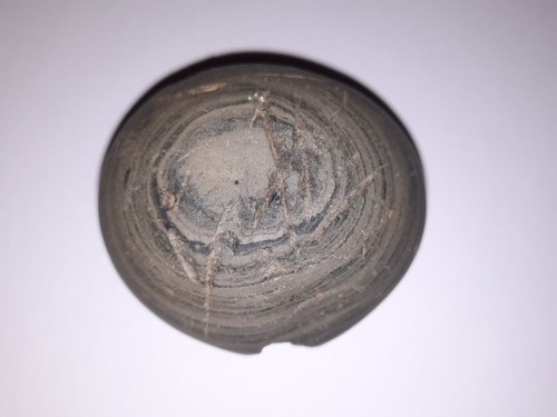 Authentic Ohio Banded Slate Fluted Ball Bannerstone | eBay