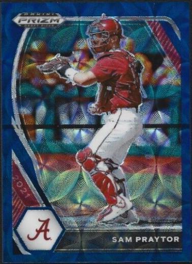 2021 Panini Prizm Draft Picks - Sam Praytor #PDP179 Navy Blue ...