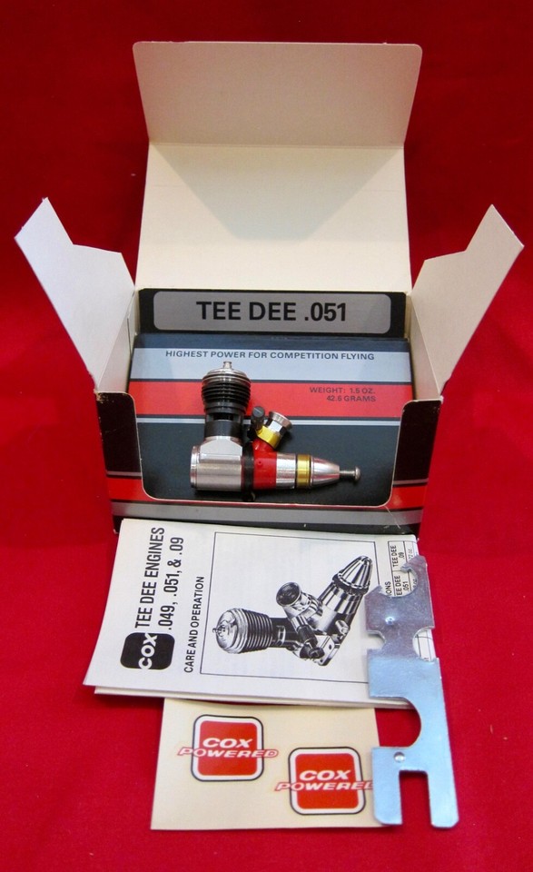 New In Box Cox Thimble Drome TeeDee 051 Model Airplane Engine | eBay