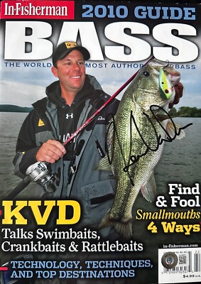 Kevin Van Dam SIGNED 2010 BASS Magazine NO LABEL BECKETT COA BL44870 | eBay