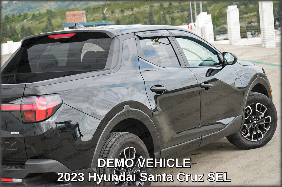 ️ WINDOW VISORS for 2022 → 2025 Hyundai Santa Cruz / DEFLECTOR RAIN ...