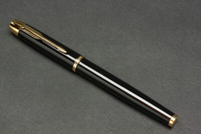Parker IM Black with Golden Trim, Fountain Pen, Medium Nib 1760799 | eBay