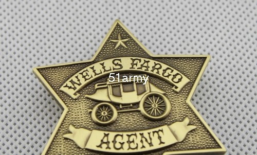 VINTAGE WELLS FARGO AGENT BADGE-REPRO | eBay