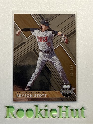 BRYSON STOTT 2019 Panini Elite Extra Ed SILVER FOIL SP RC /999! #14 ...