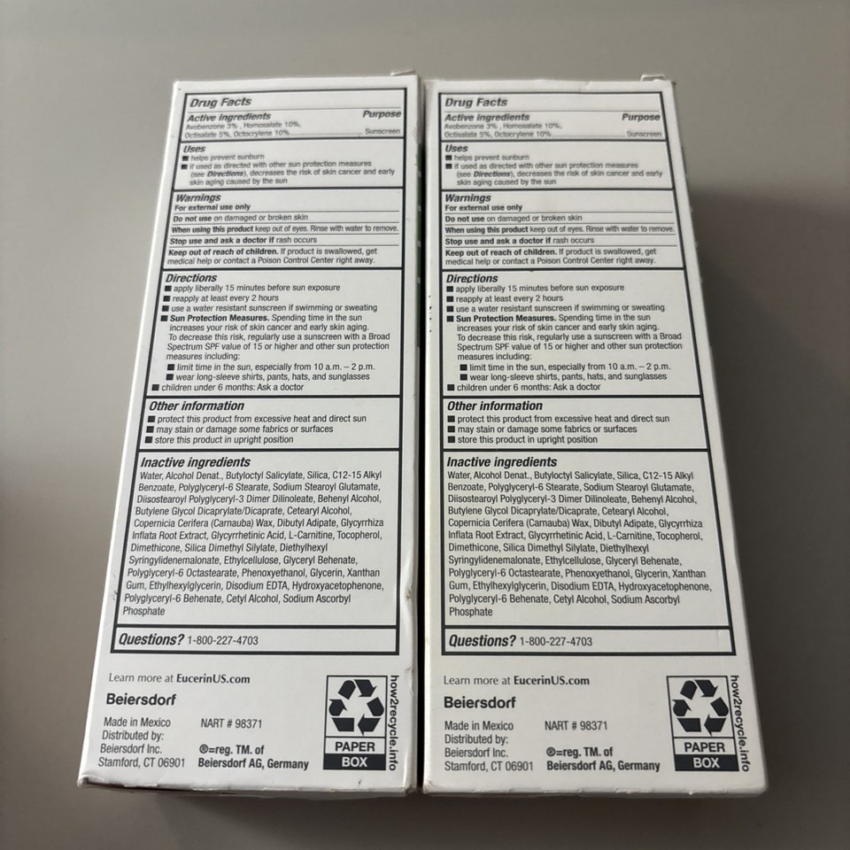 Eucerin Clear Skin 2.5 oz Lightweight Lotion SPF 50 Sunscreen Face 9/25 ...