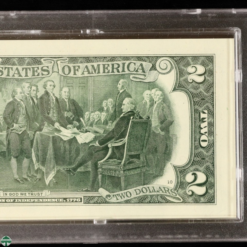Gold Foil Zion National Park $2 Note Federal Reserve L Encapsulated ...