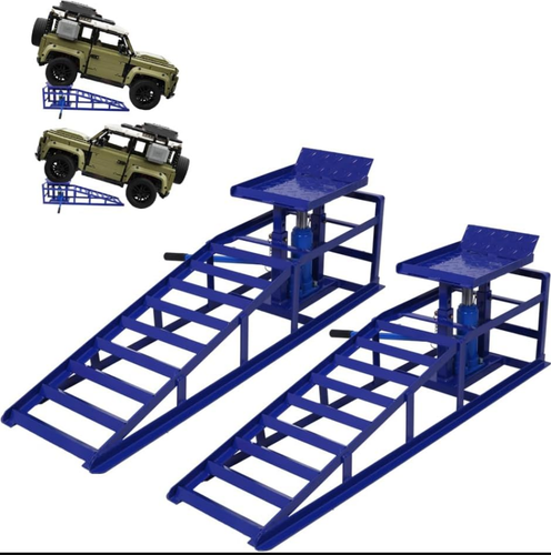 2 Pack Hydraulic Car Ramps 5 Ton 11000 Lbs Low Profile Heavy Duty Truck ...