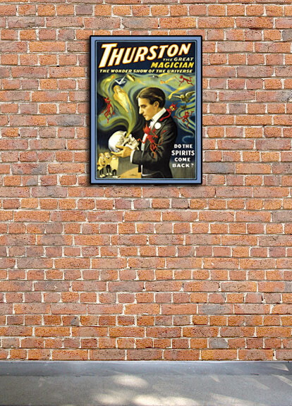 1914 Thurston The Great "Spirits" - Classic Magic Poster - 3ft x 4ft ...