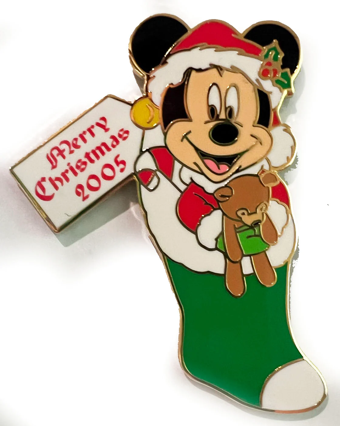 Mickey Mouse Stocking Merry Christmas 2005 Pin Pursuit WDW Disney Pin ...