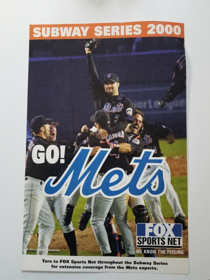 NY Yankees vs Mets Subway World Series 2000 Vintage Original Poster ...