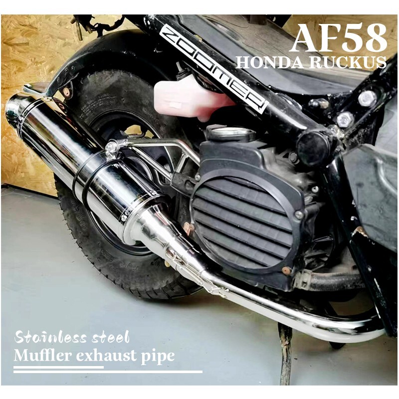 RUCKUS Exhaust Pipe Muffler Stainless Steel Motorcycle Scooter Honda ...