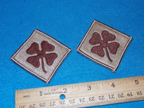 PAIR OF - US Army 4 LEAF CLOVER DESERT PATCHES - NEW | eBay