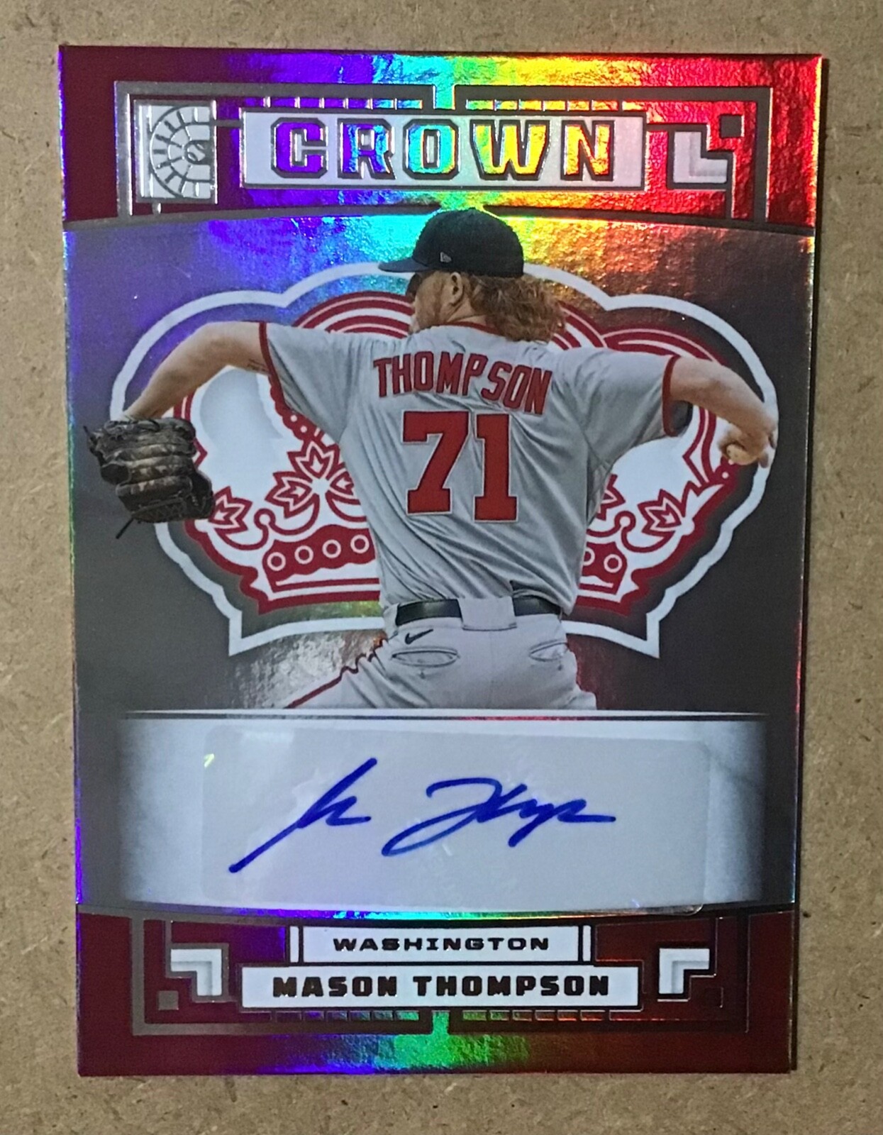 MASON THOMPSON 2022 Panini Capstone - Crown Autograph AUTO Nationals ...