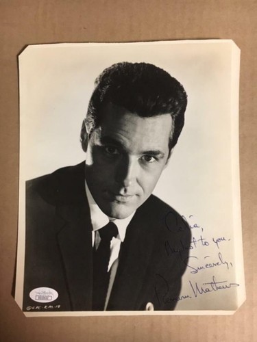 Kerwin Mathews Actor Autographed 8x10 Vintage Photo JSA Sticker | eBay