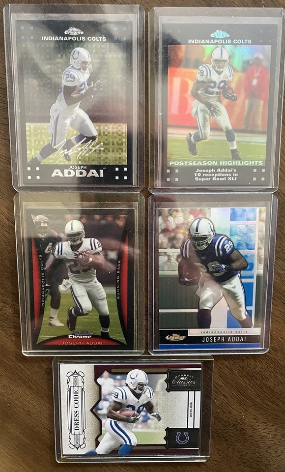 Joseph Addai 37 Card Lot Patch Refactor Rookie #erd Colts | eBay